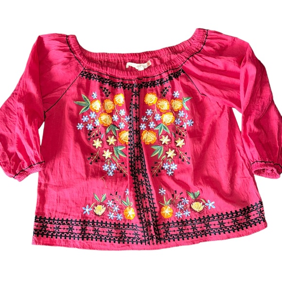 Chelsea & Violet | Tops | Off The Shoulder Embroidered Top | Poshmark
